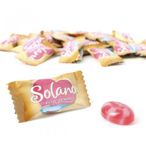 CARAMELOS SOLANO DE FRESA SIN AZUCAR 100Gr | Lambetadas